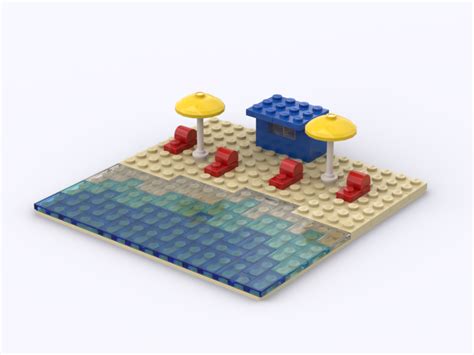 Lego Moc Mini Beach By Angelolegobro4000 Rebrickable Build With Lego