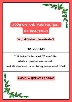 Addition And Subtraction Of Fractions By Math With Penguin Tpt