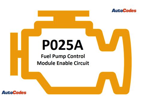Code P025A Chevrolet Fuel Pump Control Module Enable Circuit