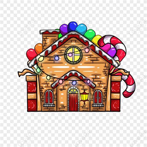 크리스마스 일러스트 진저 하우스 클립 아트낡은선의 Png 일러스트 무료 다운로드 Lovepik