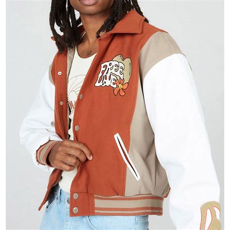 Lovestruck High Free Love Basit Eniafe Varsity Jacket