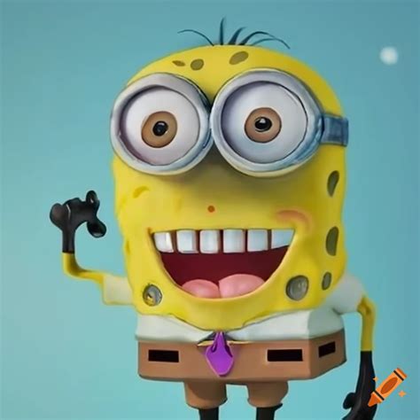 Spongebob Depicted As A Minion Character On Craiyon