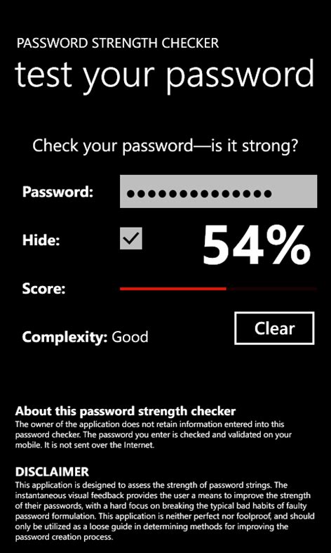 Get Password Strength Checker Microsoft Store