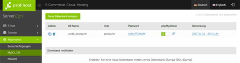 Wie Lege Ich Eine Mysql Oder Mariadb Datenbank An Profihost Knowhow