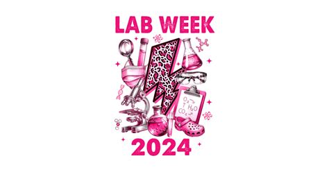 pink retro lab week 2024 medical lab science lab tech team lab week