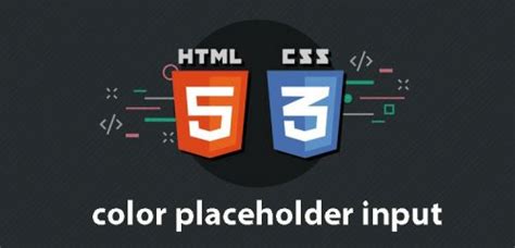 Thay đổi Màu Sắc Placeholder Css Thẻ Input Html