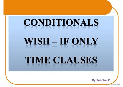 Conditional Sentences Pptx Grammar G… English Esl Powerpoints