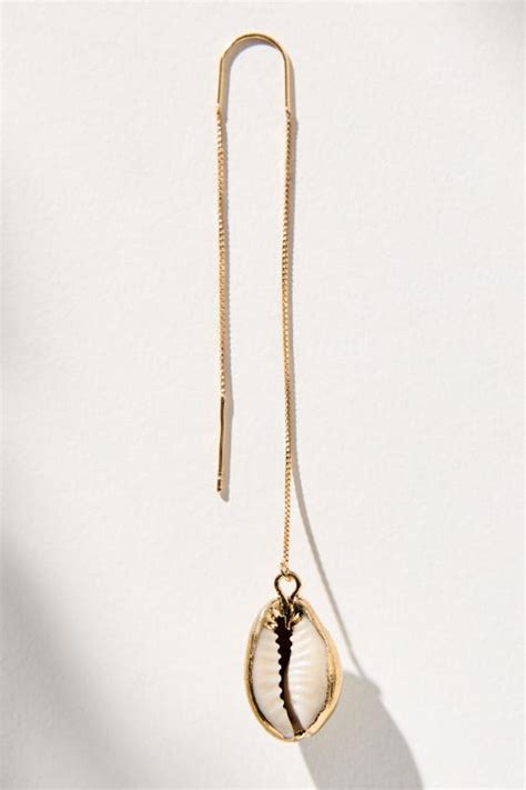 쉘 드롭 스레더 귀걸이 앤트로폴로지 한국 공식 스토어 유니크한 여성 패션 및 라이프스타일 편집샵 200개이상의 프리미엄 브랜드 여성 의류 액세서리 홈 인테리어