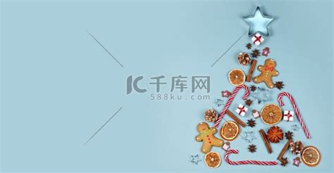 圣诞树符号组成高清摄影大图 千库网