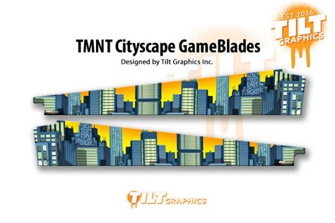 Tmnt Cityscape Gameblades Tilt Graphics Pinball Mods And Toppers Database