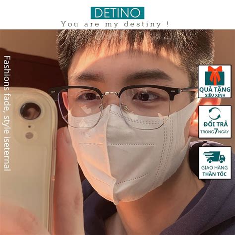 Mua Gọng Kính Cận Nam Mắt Kính Gọng Vuông Tròn Kim Loại Thời Trang Cao