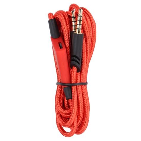 Lan Cble Remplacement Pour Casque A10 A40tr Rouge Cdiscount Auto