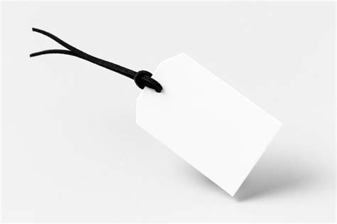 Free Photo White Empty Label On White Background
