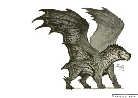 4 Legged Dragon Drake Concept Art Dragon Concept Design Dragon Artwork