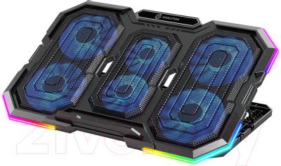 Evolution LCS-08 RGB с активным охлаждением Подставка для ноутбука ...