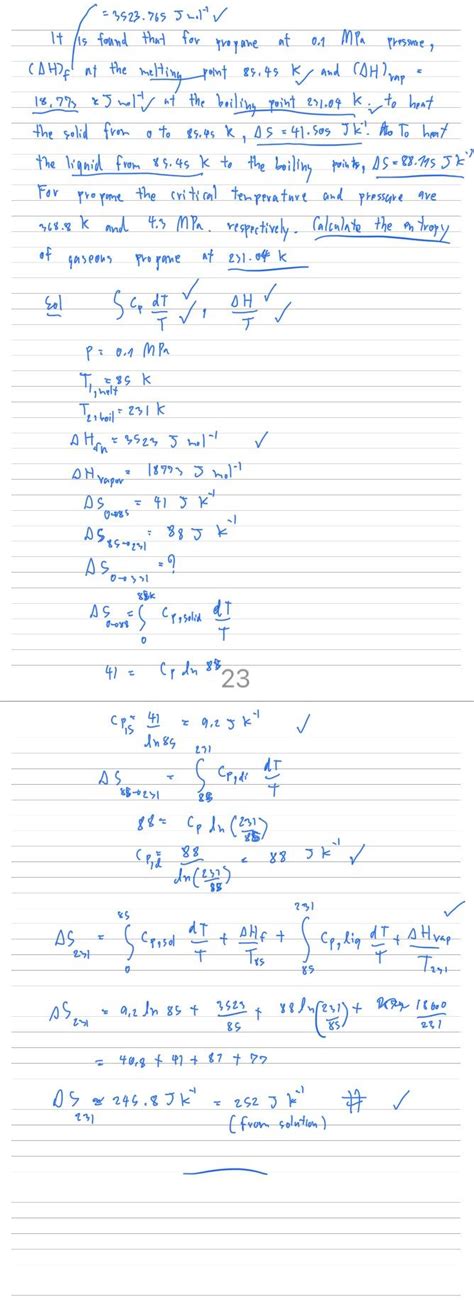 Third Law Of Thermodynamics Example Problem No2 With Solution Third
