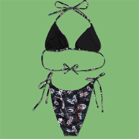 Chrome High Leg Bikini Bottom Swixxz