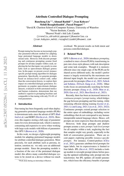 Pdf Attribute Controlled Dialogue Prompting