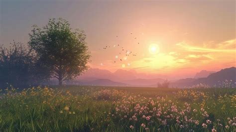 Early Morning Sky Scene Premium Ai Generated Image