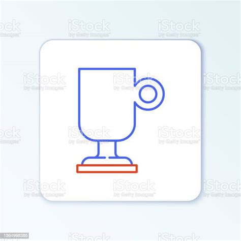 흰색 배경에 고립 된 라인 아일랜드 커피 아이콘 다채로운 개요 개념 벡터 0명에 대한 스톡 벡터 아트 및 기타 이미지 0명