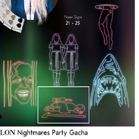 Second Life Marketplace Selfierama Deadly Twins Game Neon Sign