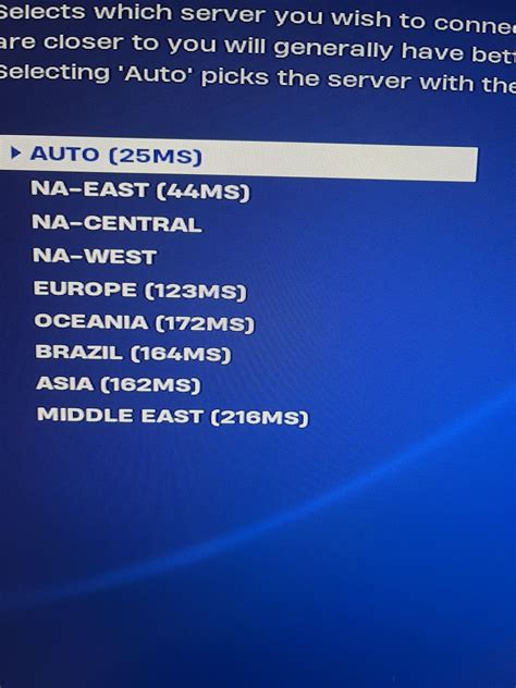 Why Is Central Ping Not Showing Rfortnitebr
