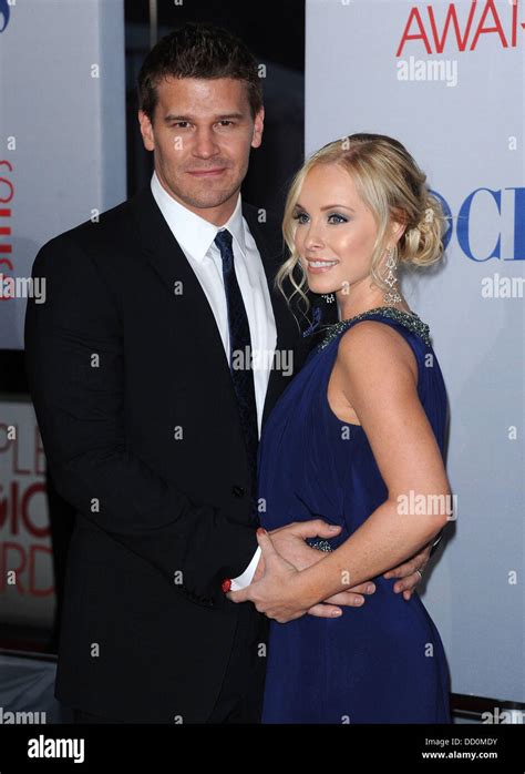 David Boreanaz And Wife Jamie Berman 2012 Peoples Choice Awards