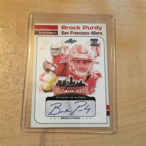 Brock Purdy Rookie Card Etsy