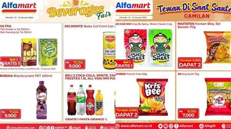 Belanja Camilan Dan Minuman Super Hemat Cek Promo Alfamart Hari Ini