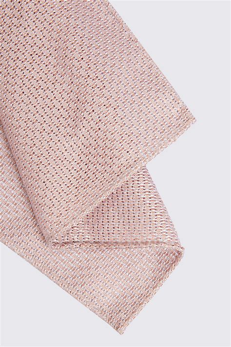 Italian Dusty Pink Grenadine Pocket Square Buy Online At Moss