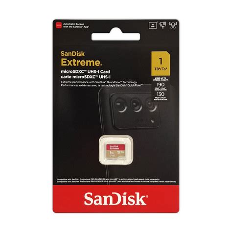 【sandisk】sandisk Extreme Microsd 1tb 高速記憶卡 U3 A2 Gopro適用 1tb 全聯全電商