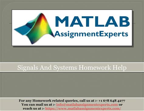 Signals And Systems Homework Help By Matlab Assignment Experts Issuu