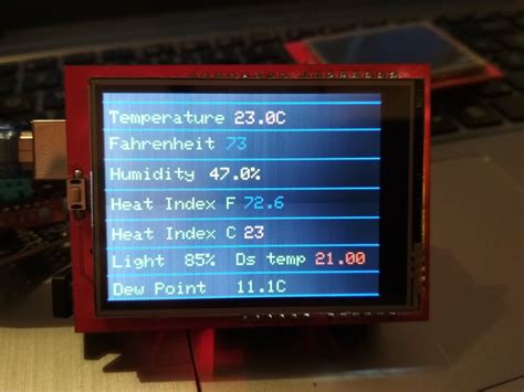 2 4 Tft Arduino Weather Station With Multiple Sensors Artofit