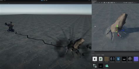 creating earth slam attack vfx in unity