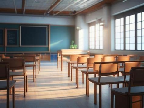 Premium Photo Empty Classroom