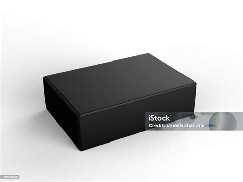 화이트 빈 하드 골판지 선물 또는 우편 물상자 모의 템플릿 3d 그림 검은색에 대한 스톡 사진 및 기타 이미지 검은색 형판 상자 Istock