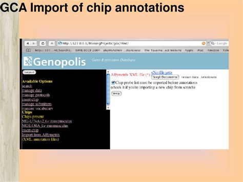 Ppt Genopolis Microarray Db A Progress Report Powerpoint Presentation