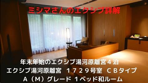 ミシマさんのエクシブ詳解 年末年始のエクシブ湯河原離宮4泊 エクシブ湯河原離宮 1729号室 CBタイプ AMグレード 1ベッド和ルーム