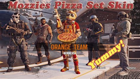 Mozzie Pizza Skin Party Set Operator Mvp Rainbow Six Siege Youtube