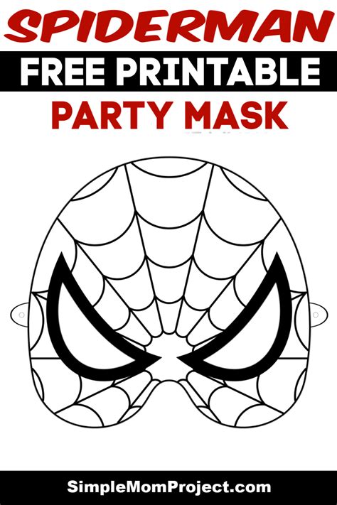 Printable Spiderman Mask Plan Your Year Easily