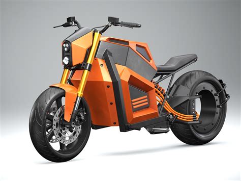 3d Rmk E2 Electric Motorcycle Orange Model Turbosquid 2212639