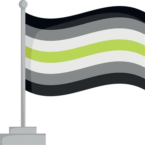 Agender Pride Flag Isolated On White Background Illustration 44629891