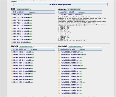 Wamp How To Downgrade Wampserver Php Stack Overflow