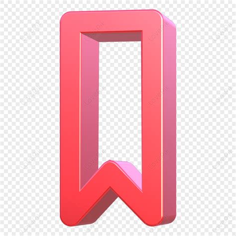 단일 책갈피 아이콘 3d 렌더링사업현실적디자인 Png 일러스트 무료 다운로드 Lovepik