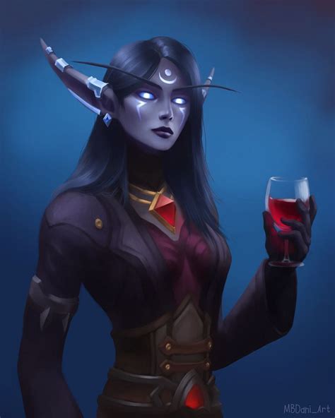 Nightborne Warlock By Mbdani On DeviantArt In 2022 World Of Warcraft