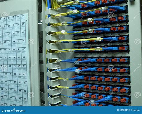 Optical Fiber Patch Panel Royalty Free Stock Images Image 33958199