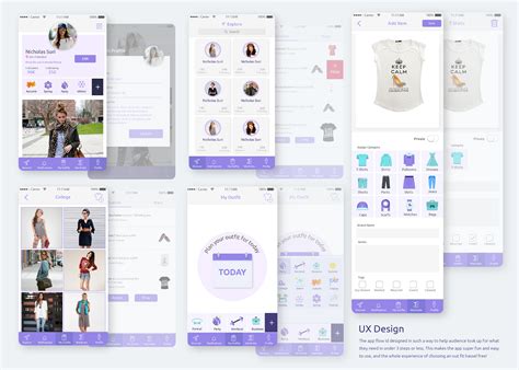 Ui Ux Design For A Fashion App On Behance