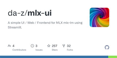 Github Da Zmlx Ui A Simple Ui Web Frontend For Mlx Mlx Lm Using Streamlit