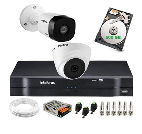 Kit Cftv Intelbras C M Vhc B Bullet Dome Dvr Mhdx Multi Hd C Hd