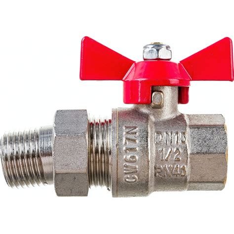 Шаровой кран с полусгоном Valtec BASE 1/2" внутренняя-наружная VT.227.N ...